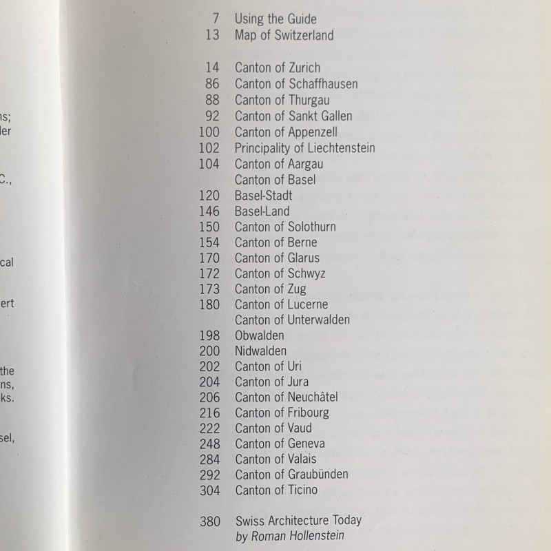 Switzerland 20th century / Birkhauser architectural guide