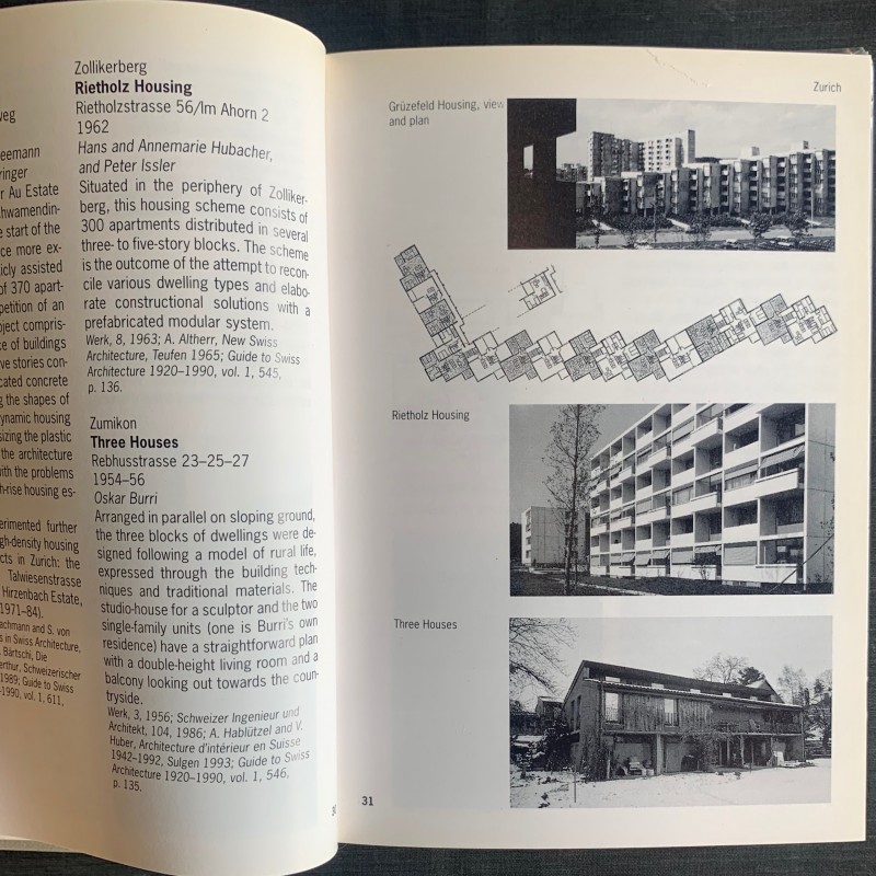 Switzerland 20th century / Birkhauser architectural guide