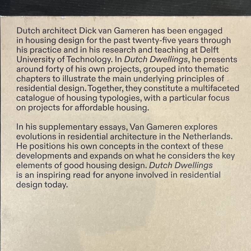 Dutch dwellings / Dick van Gameren.